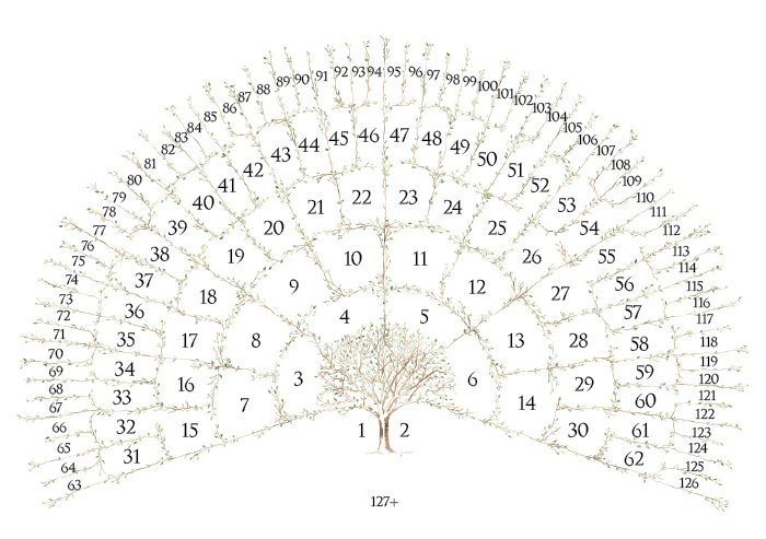 ANCESTRAL FAMILY TREE {6 GENERATION} — Name Submission Instructions ...